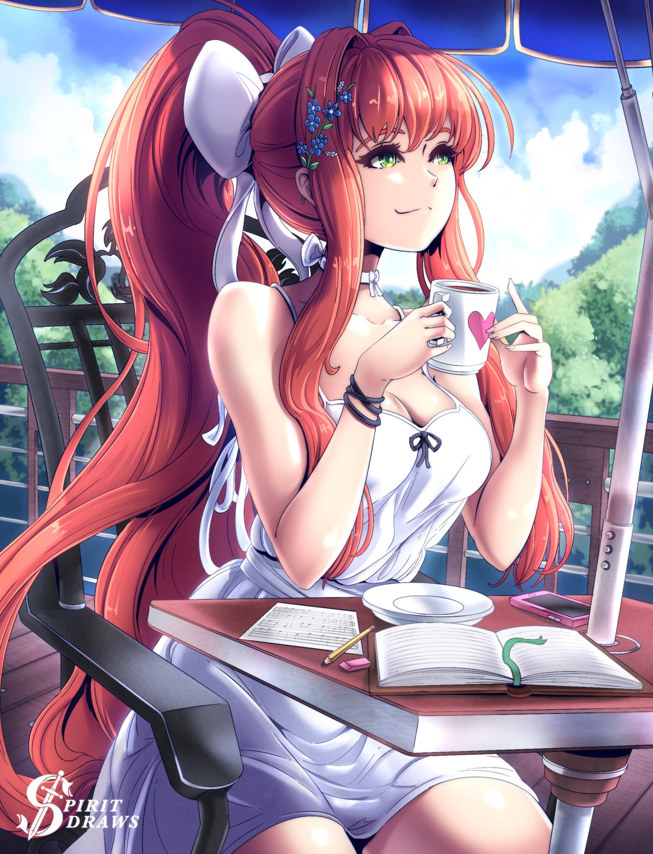 Coffee Monika By Spiritdraws00 On Deviantart