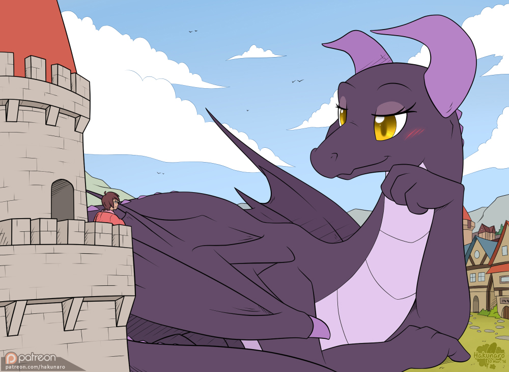 Commission A Dragon And Her Husband By Hakunaro On Deviantart