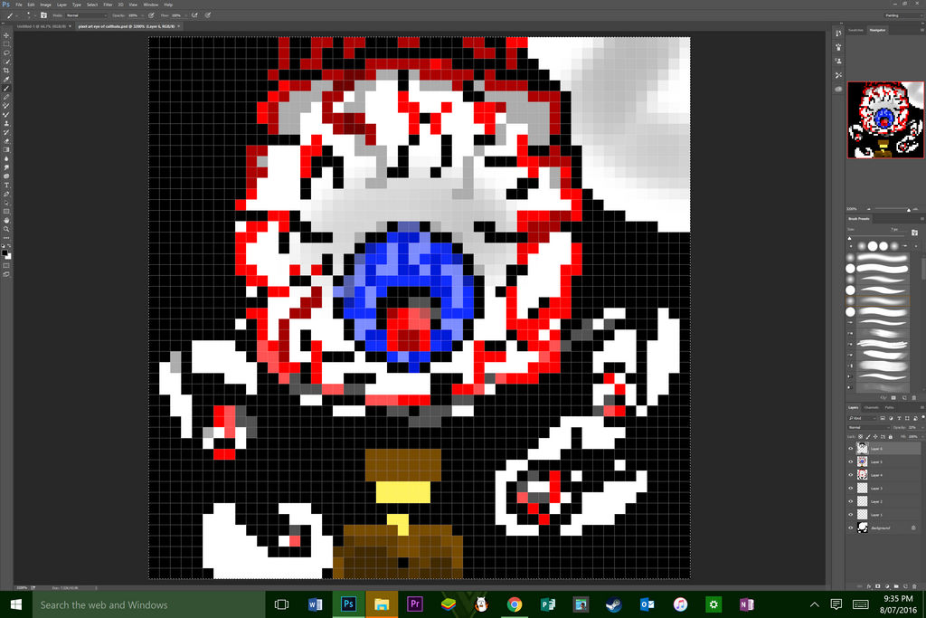 Eye of Cthulhu Pixel art by DavyGeneralJones on DeviantArt Eye of Cthulhu Pixel art by DavyGeneralJones on DeviantArt