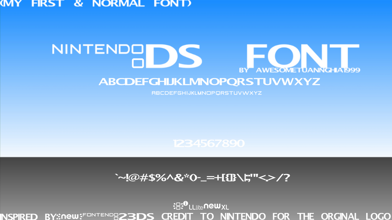Nintendo Ds Font By Tuannghia1999 On Deviantart
