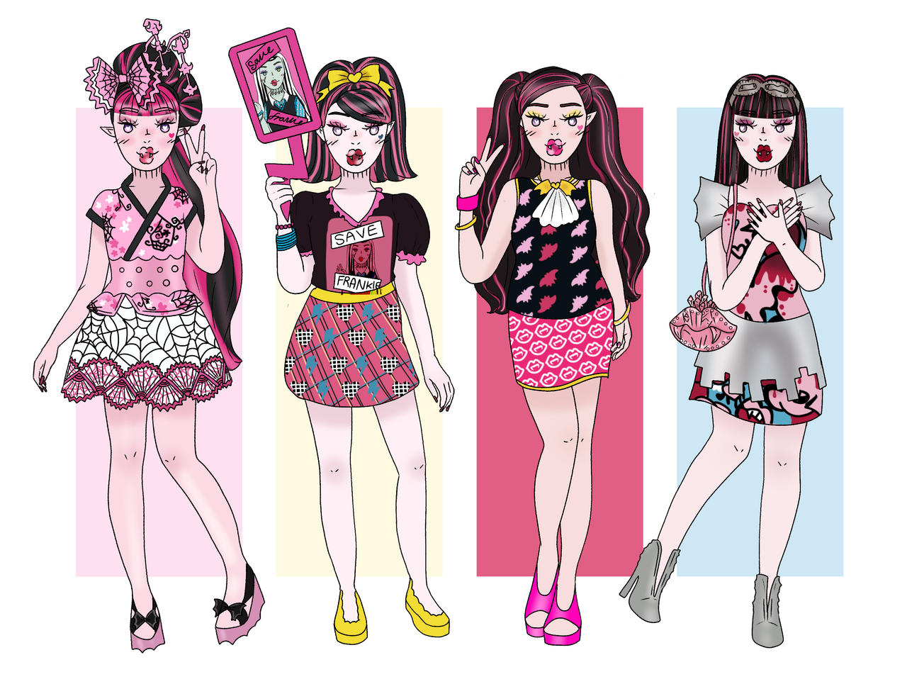 Monster High G1 Fanart 9 Draculaura By Blacklotush On Deviantart