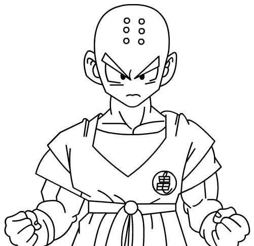 Krillin Line by goaferboy on DeviantArt
