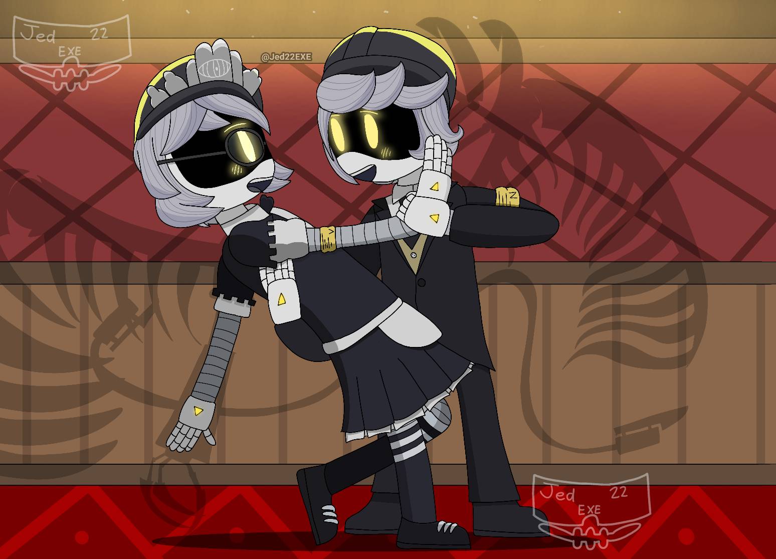 Murder Drones Past Life N And V By Jed22exe On Deviantart