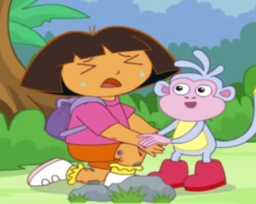 Boots Laughing At Dora Crying By Wreny2001 On Deviantart