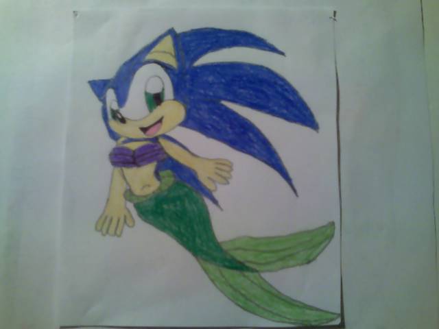 Sonic as Ariel by PrincessShannon07 on DeviantArt