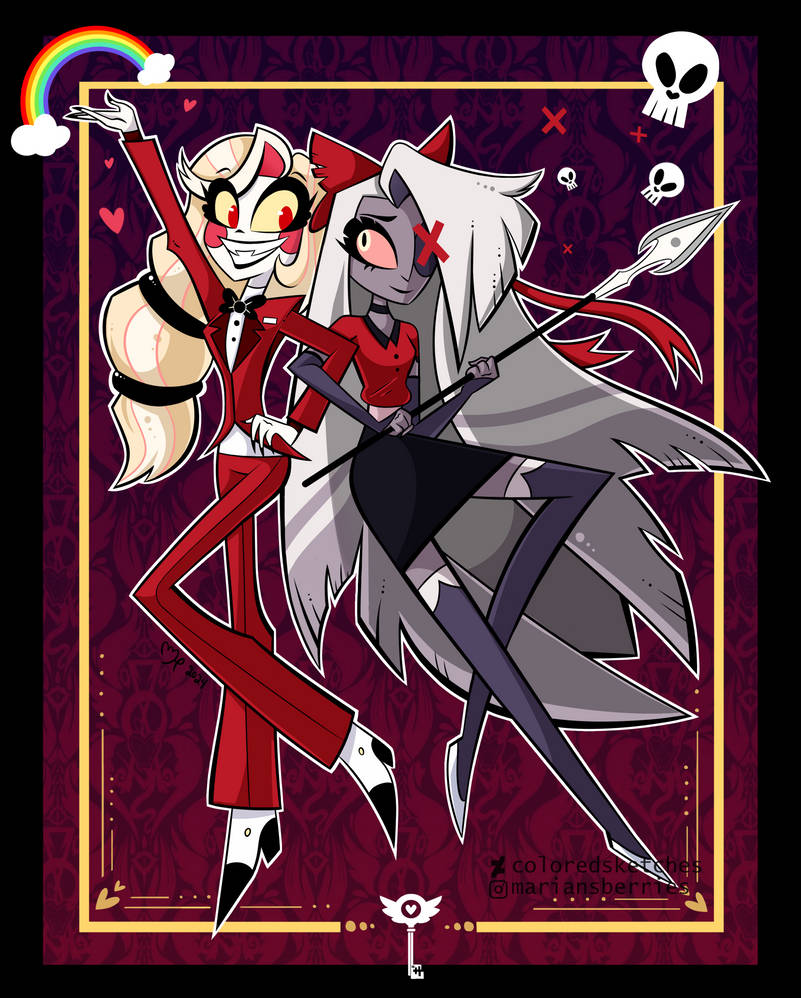 Charlie And Vaggie By ColoredSketches On DeviantArt charlie-and-vaggie-by-coloredsketches-on-deviantart