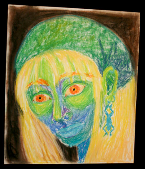 Expressionist Self Portrait by krystletwystd on DeviantArt