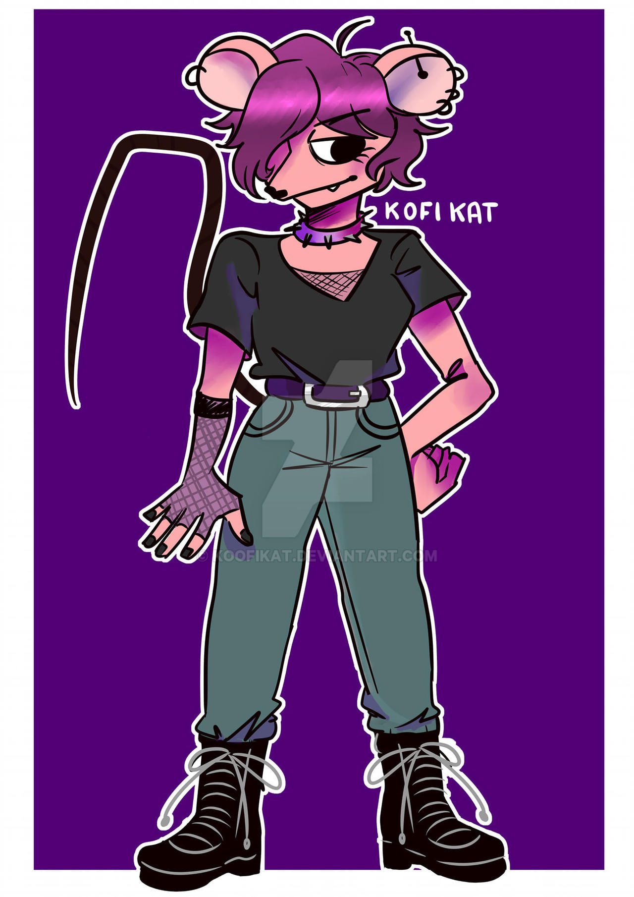 Goth Rat By Koofikat On Deviantart