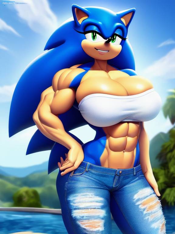 Buff Female Sonic The Hedgehog By Bigbufffox On Deviantart