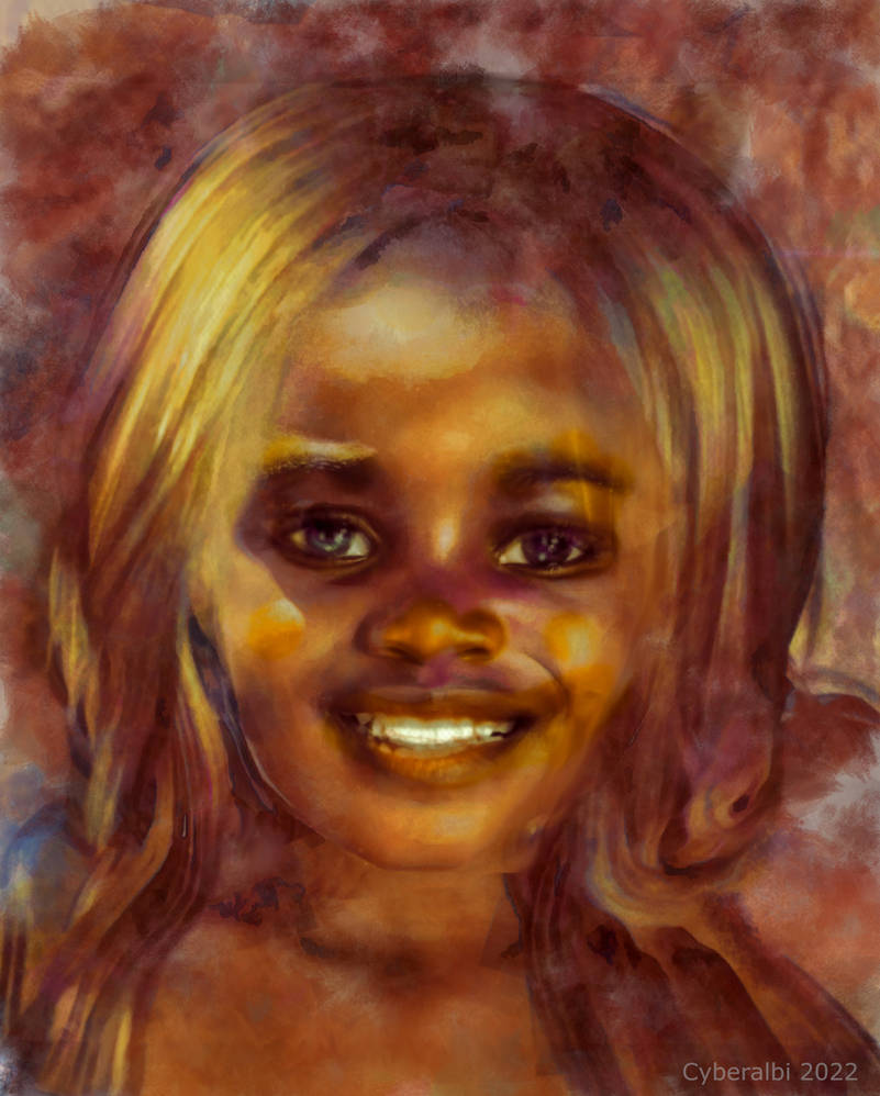 Mermaid Girl At Sunset Portrait By Cyberalbi On Deviantart