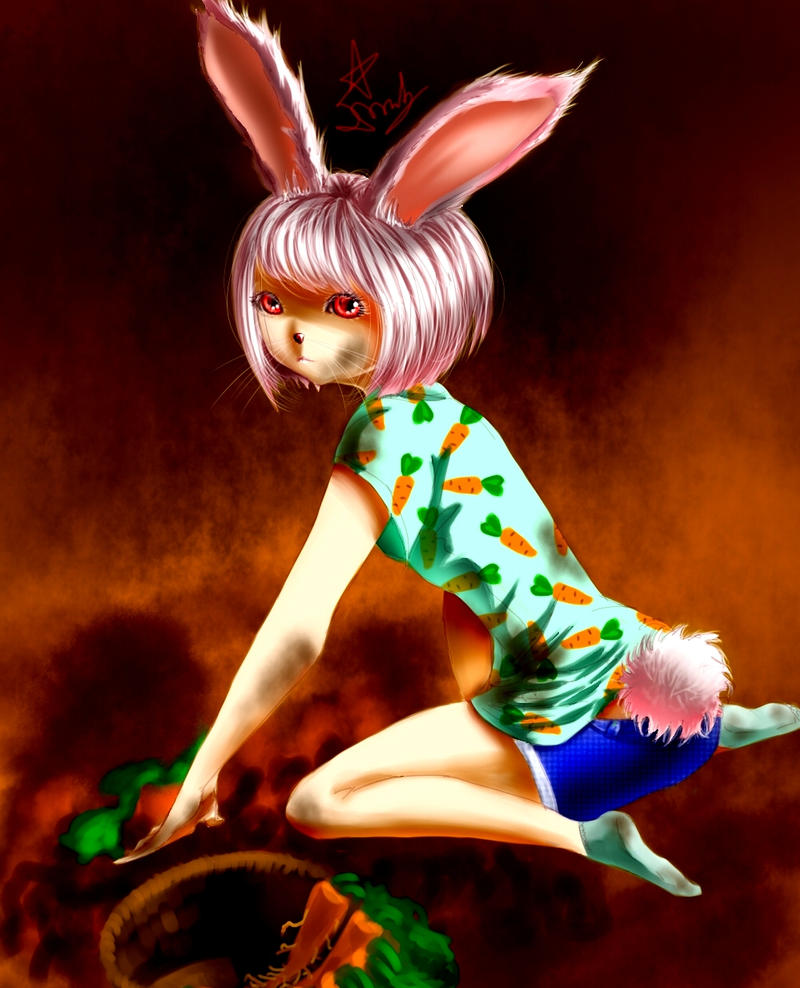 Hard Working Rabbit By Clueless Nyan On Deviantart