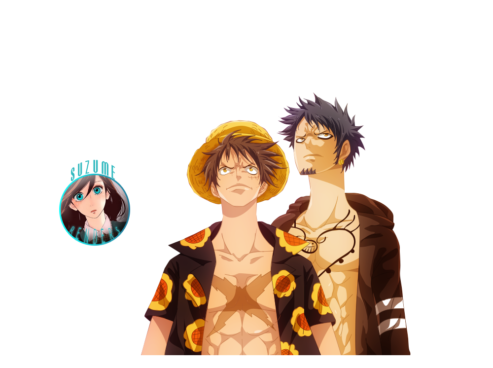 Luffy And Law Render By Akatsukiannie On Deviantart