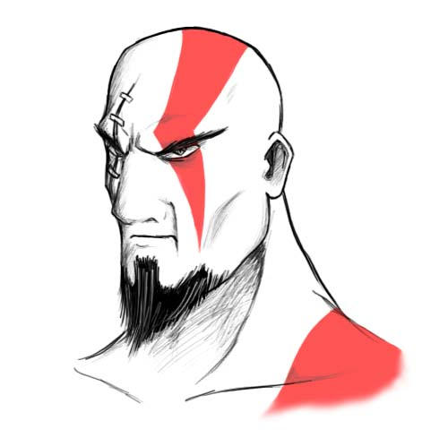 Kratos by CurseReaper on DeviantArt