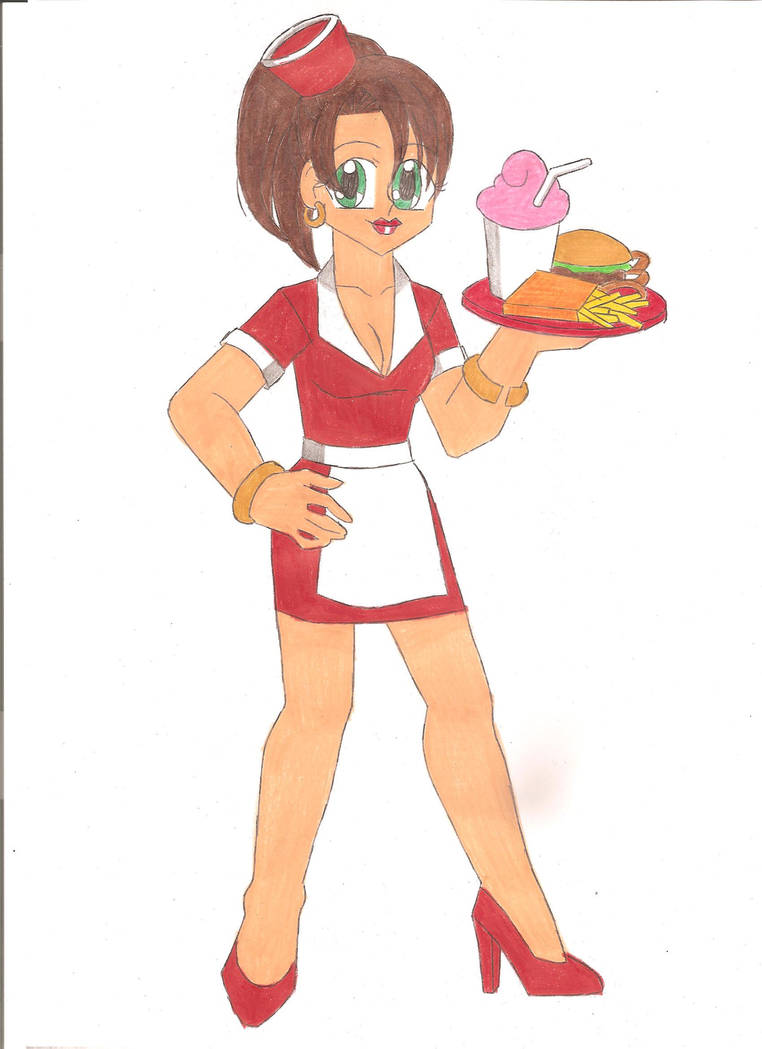 Sexy Diner Waitress By Animequeen20012003 On Deviantart