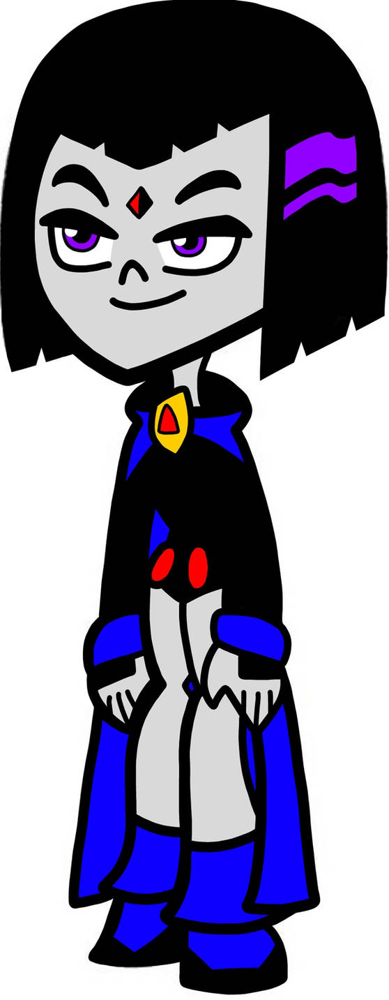Teen Titans Go Raven With Her Hood Down By Animeangelartist1990 On Deviantart