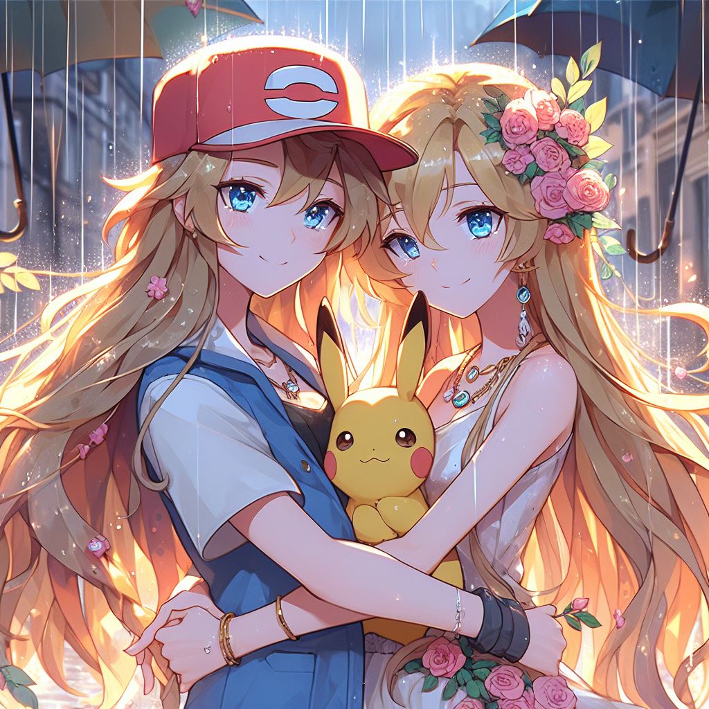 Serena Hugging Pikachu Kawai By Amourshippingworld On Deviantart