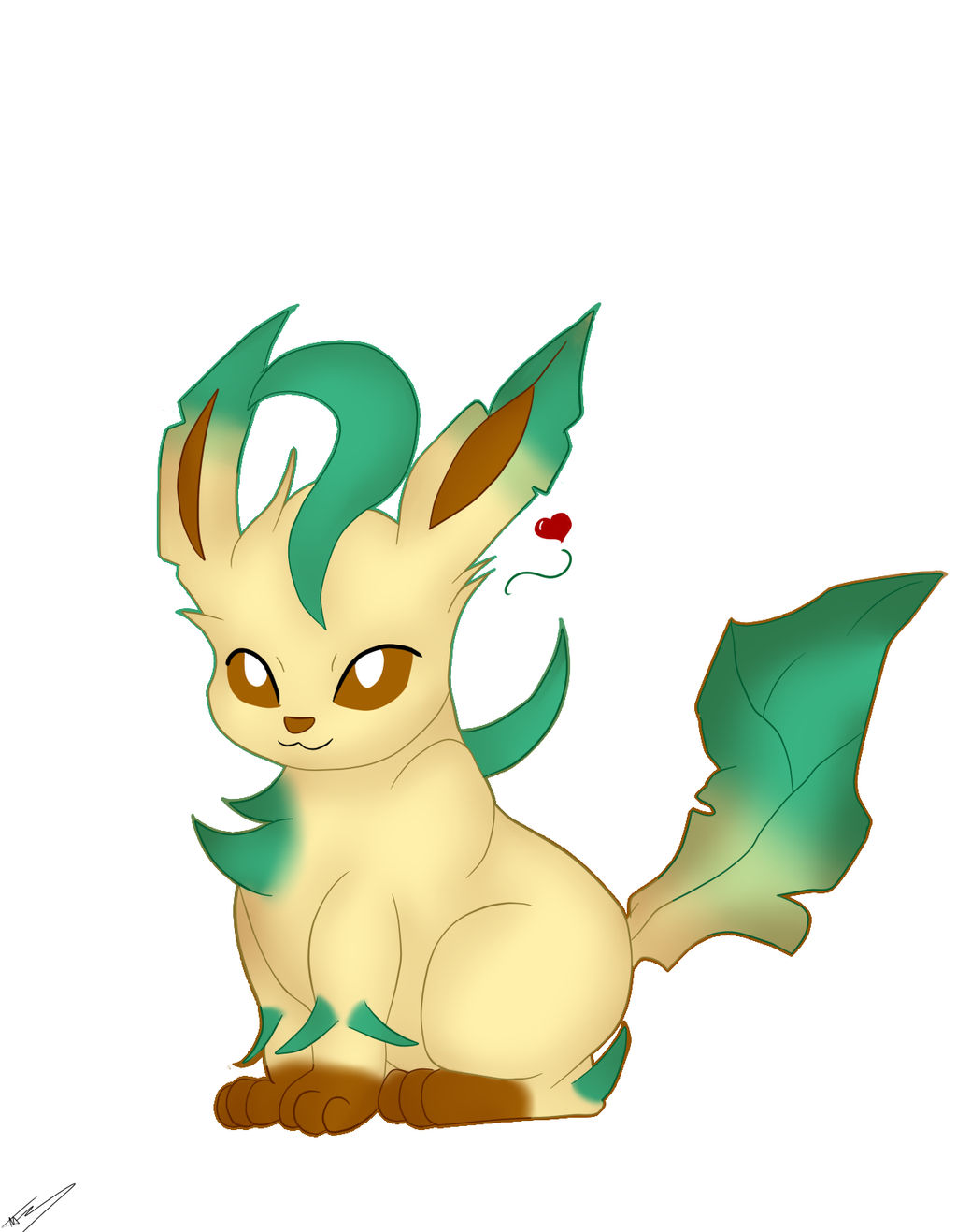 Chibi Leafeon By Jilliana33 On Deviantart