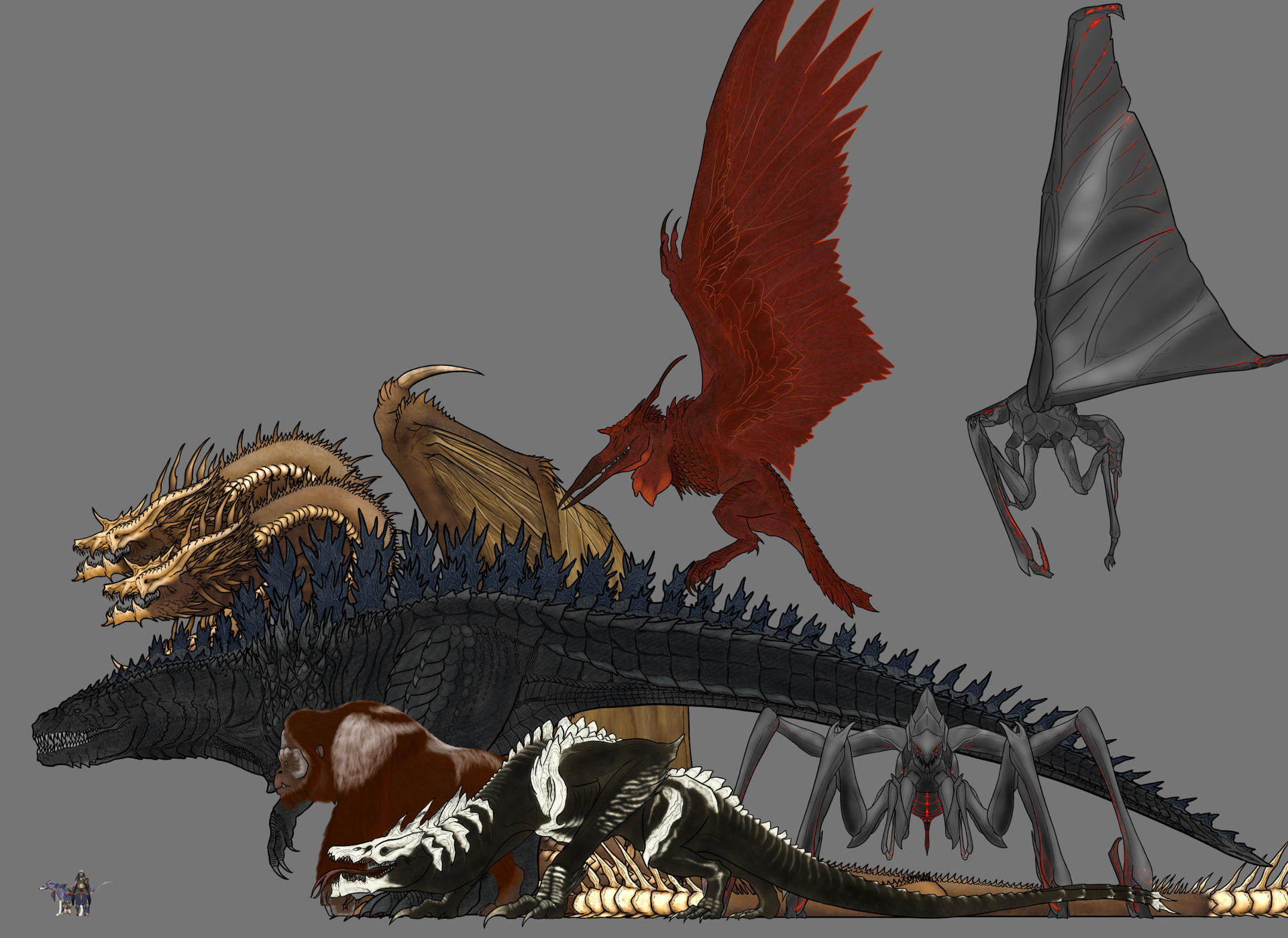 MH Kaiju Size Chart by KitWhitham on DeviantArt MH Kaiju Size Chart by KitWhitham on DeviantArt