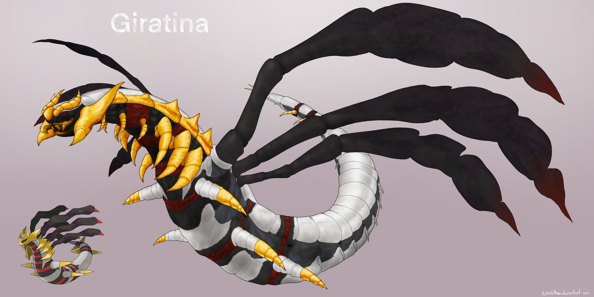 Giratina Orgin Form By Kitwhitham On Deviantart