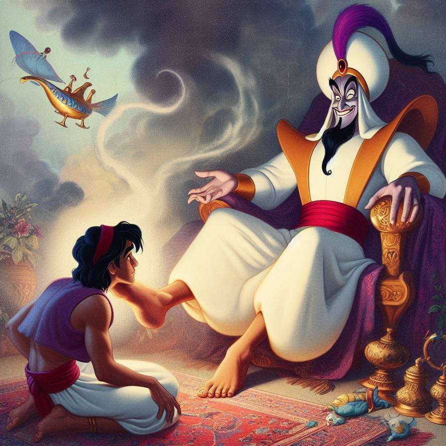 Aladdin At Jafars Feet By Gaggedgamer On Deviantart