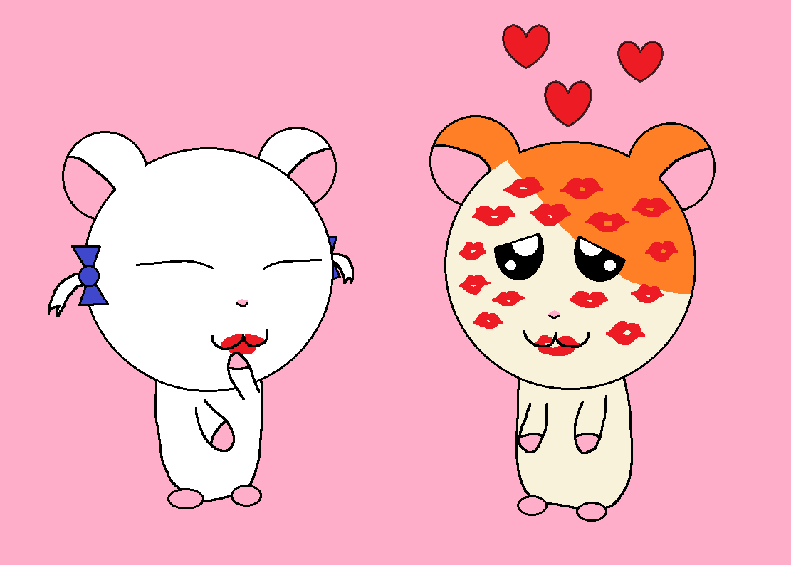 Hamtaro Loves Bijous Kiss By Mdfoote On Deviantart