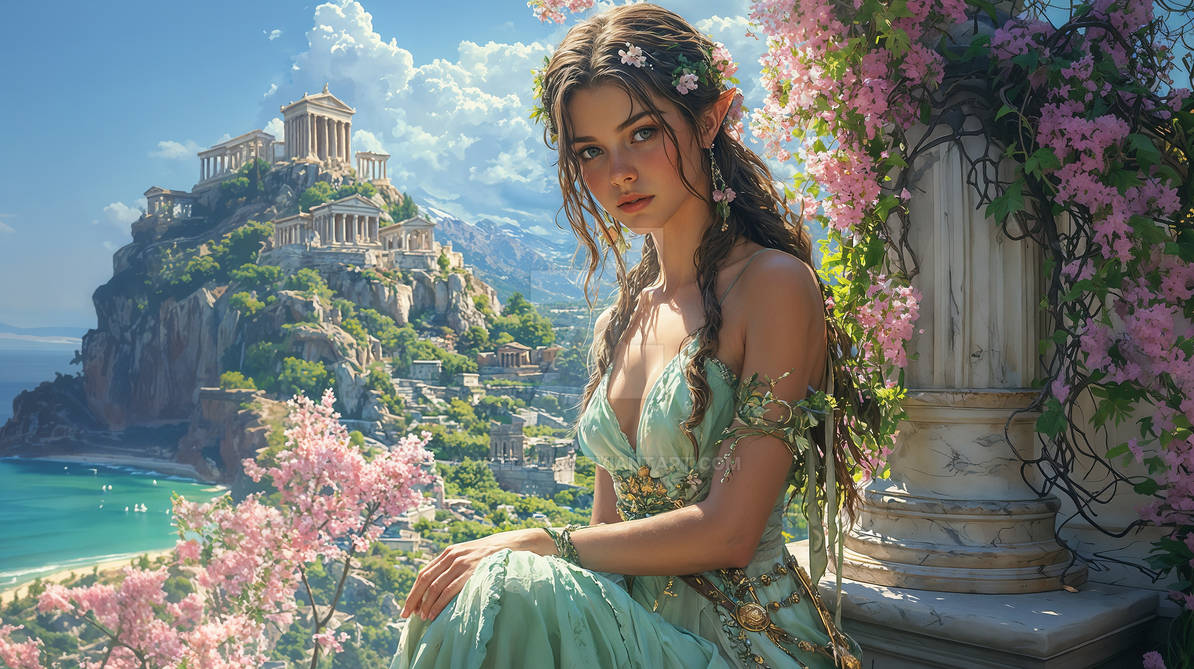 Beauty Greek Elf Goddess By Wellowr On Deviantart
