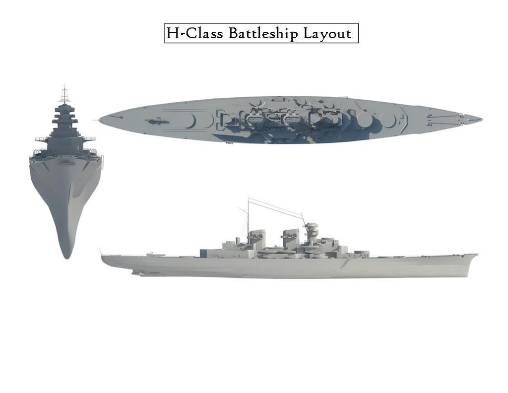 H Class Battleship Render Test By Quacky112 On Deviantart