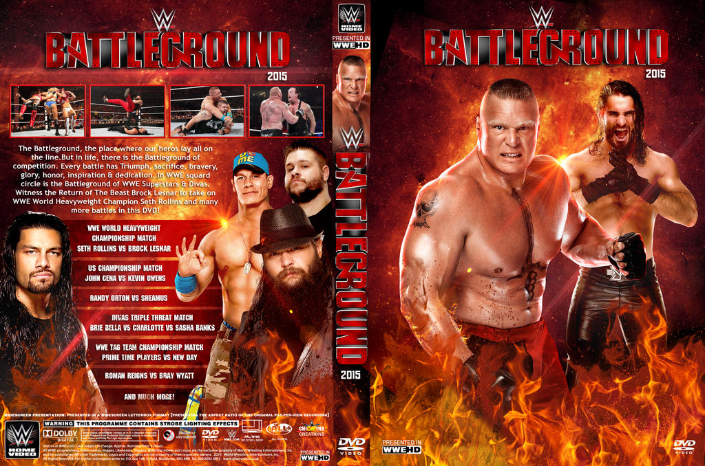 Wwe Battleground 2015 Dvd Cover By Chirantha On Deviantart