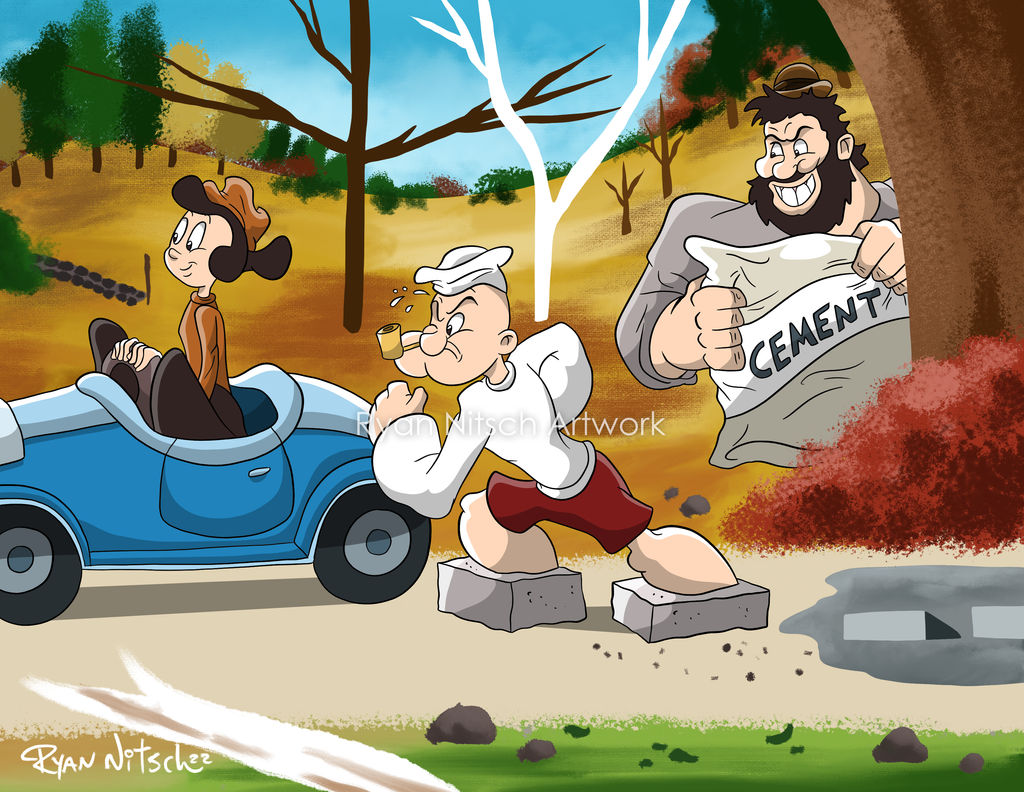 Popeye Out To Punch By Ryannitsch On Deviantart