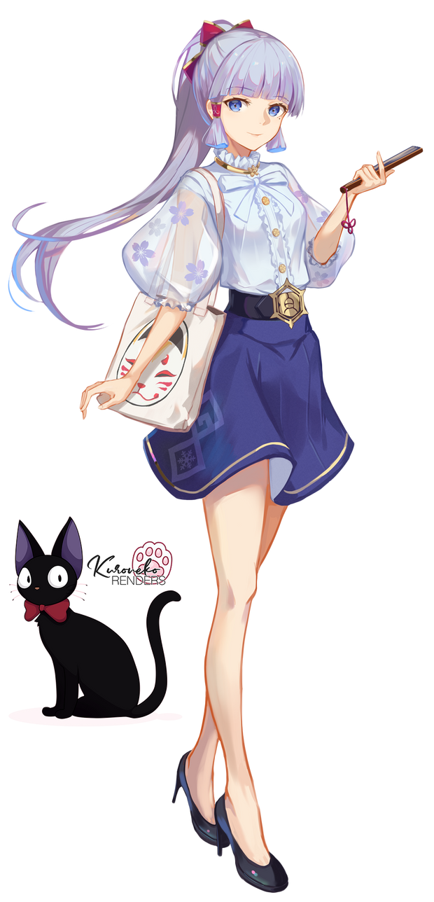 Ayaka Kamisato Genshin Impact Render By Kuronekorenders On Deviantart