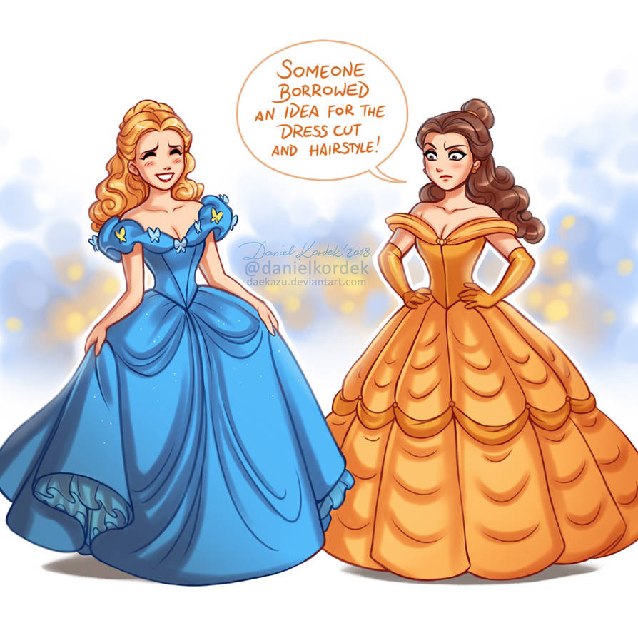 Cinderella And Belle By Daekazu On Deviantart