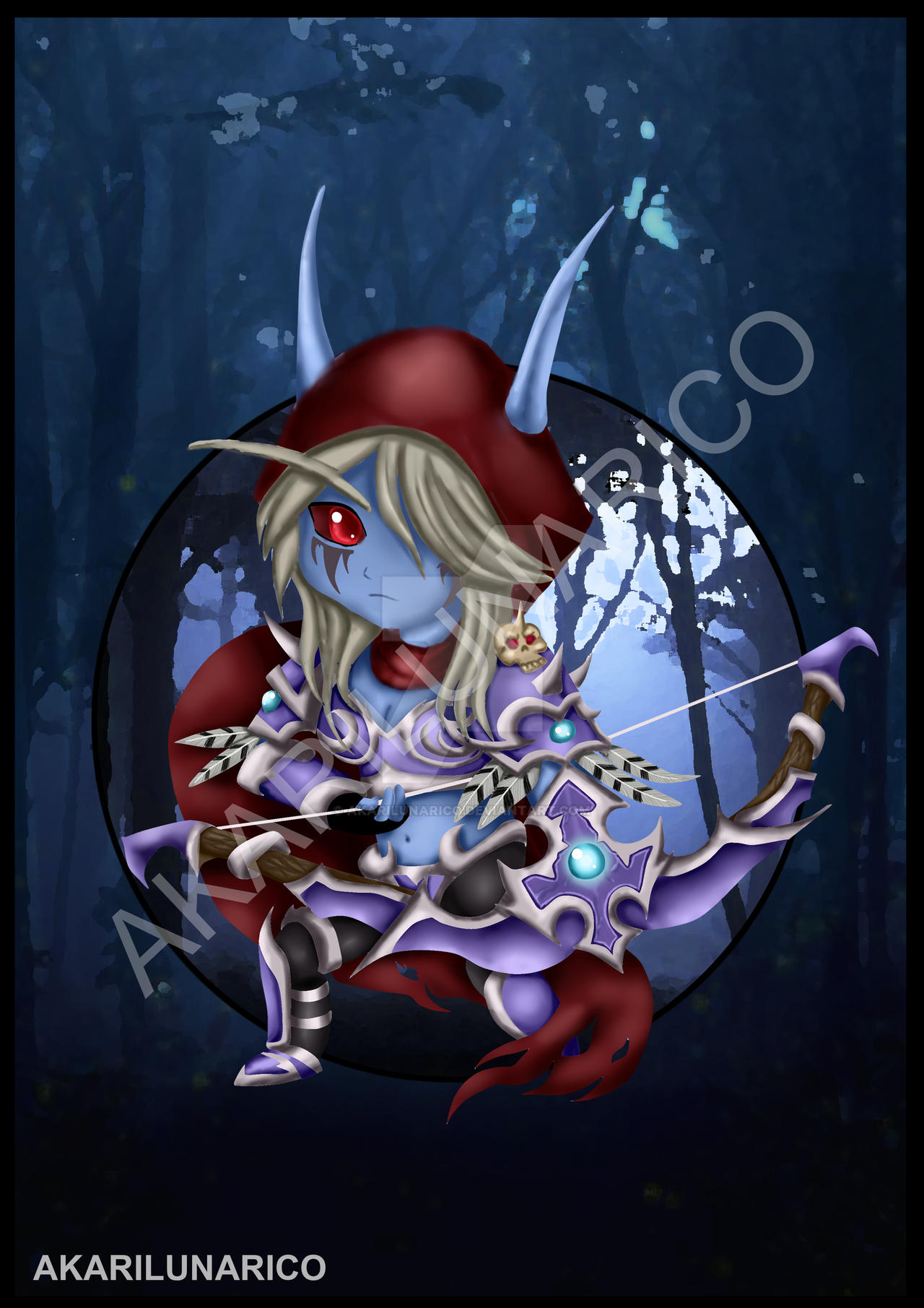Sylvanas Chibi By Akarilunarico On Deviantart