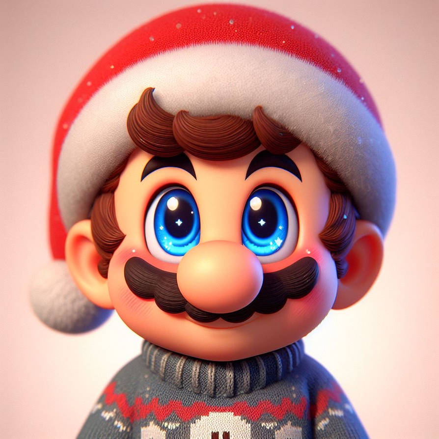 Cute Italian Man In A Grey Sweater And Santa Hat By Pokemonfan111 On