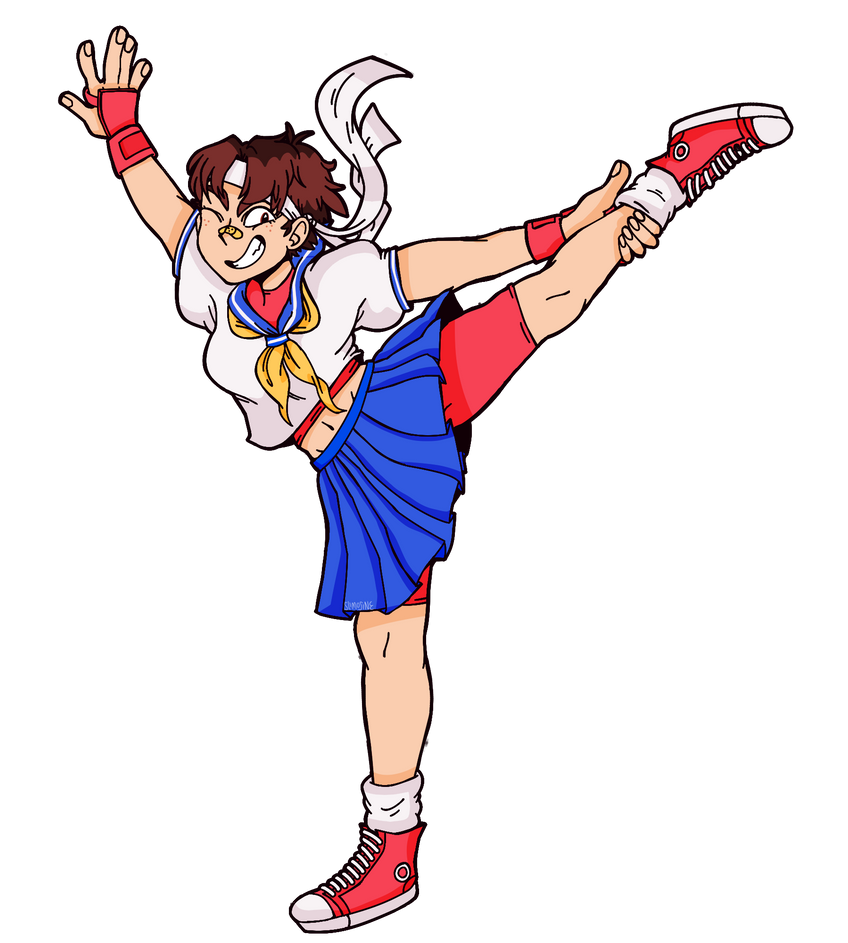 March 24 2019 Sakura Kasugano By Slimosine On Deviantart