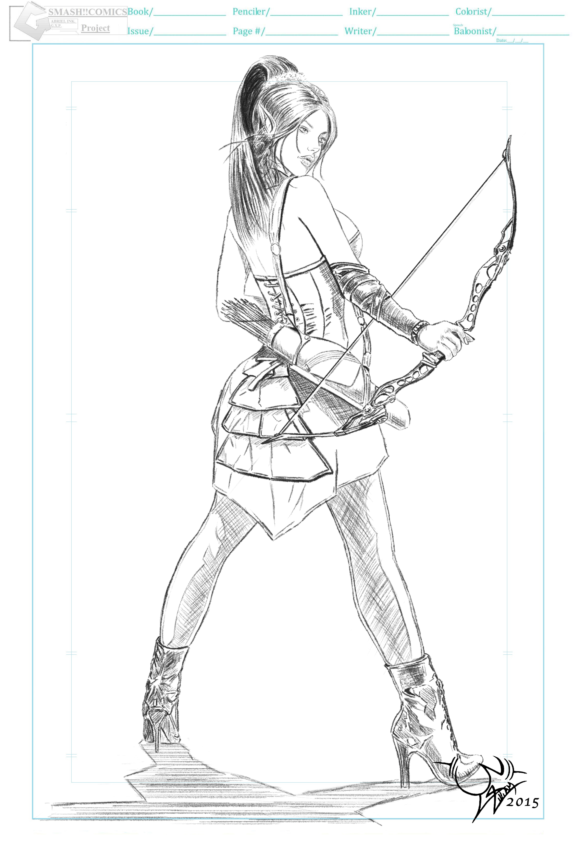 Elf Sketch By Ksi By Artwbig On Deviantart