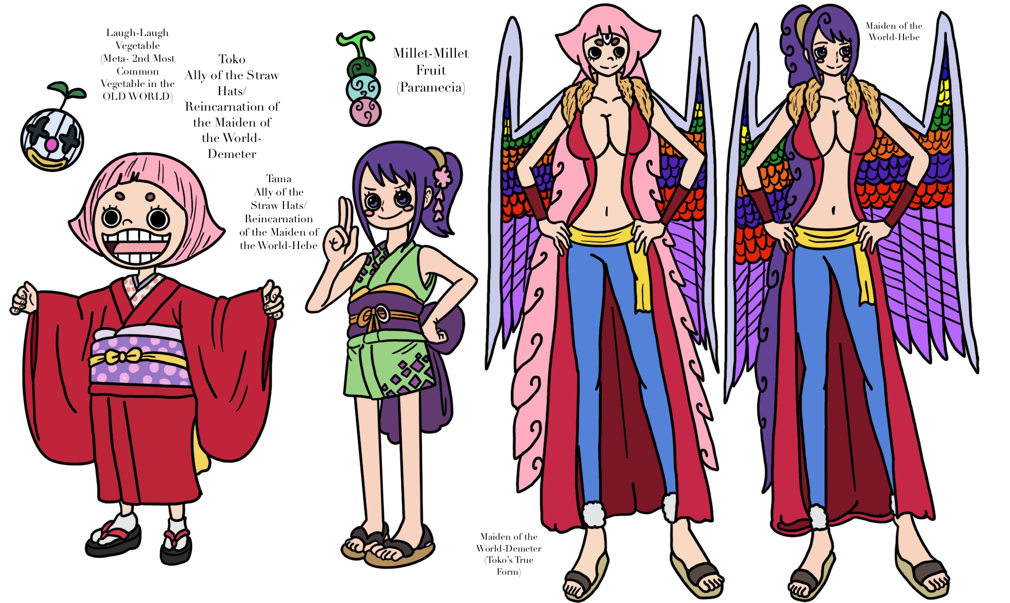 Toko And Tama Straw Hat Ally By Nectp On Deviantart