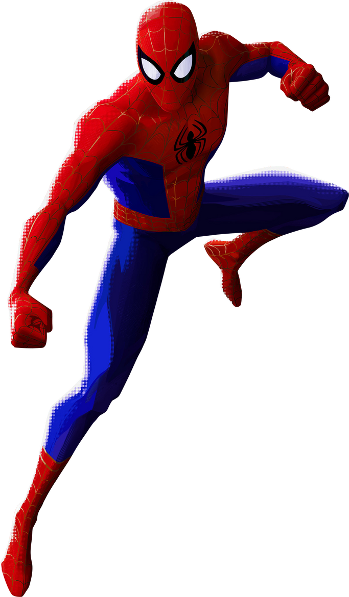 Spider-man: Into The Spider-verse Peter B. Parker By Komandougur On