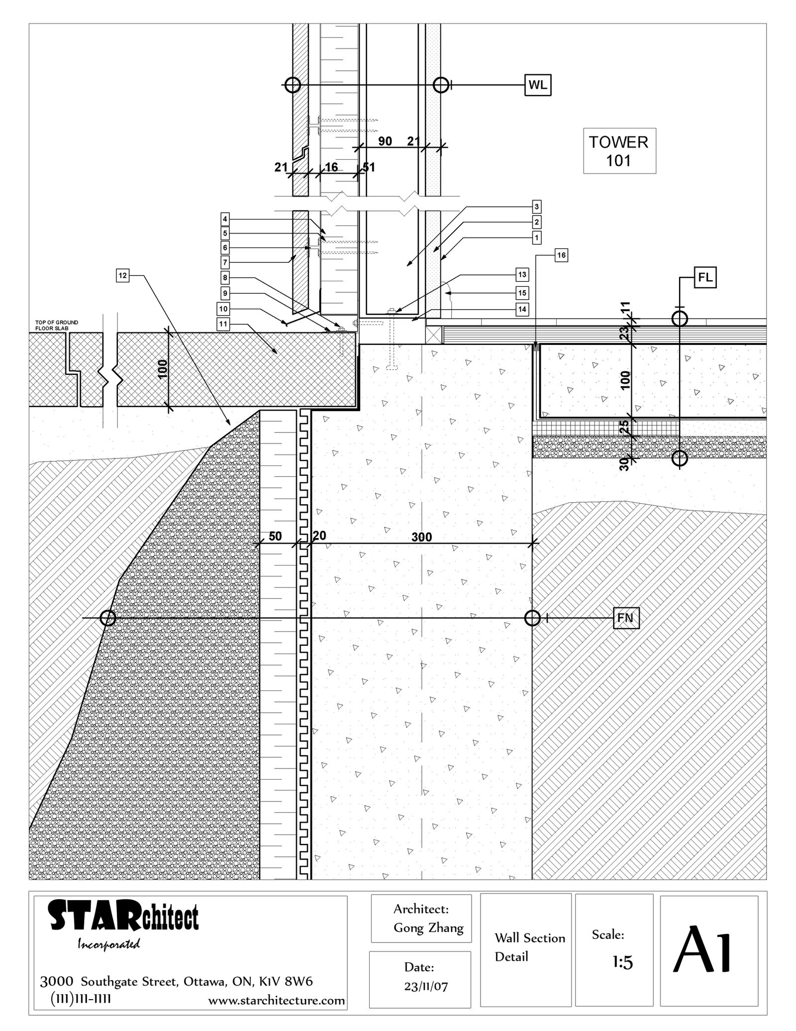 Foundation Wall Section Detail by Wittermark on DeviantArt
