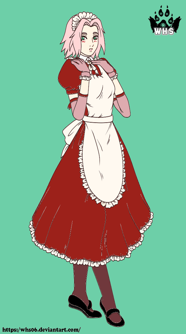 Sakura Haruno Maid By Goldcoinsuperstar By Whs06 On Deviantart