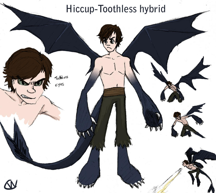 Hiccup Toothless Hybrid By Otakufox23 On Deviantart