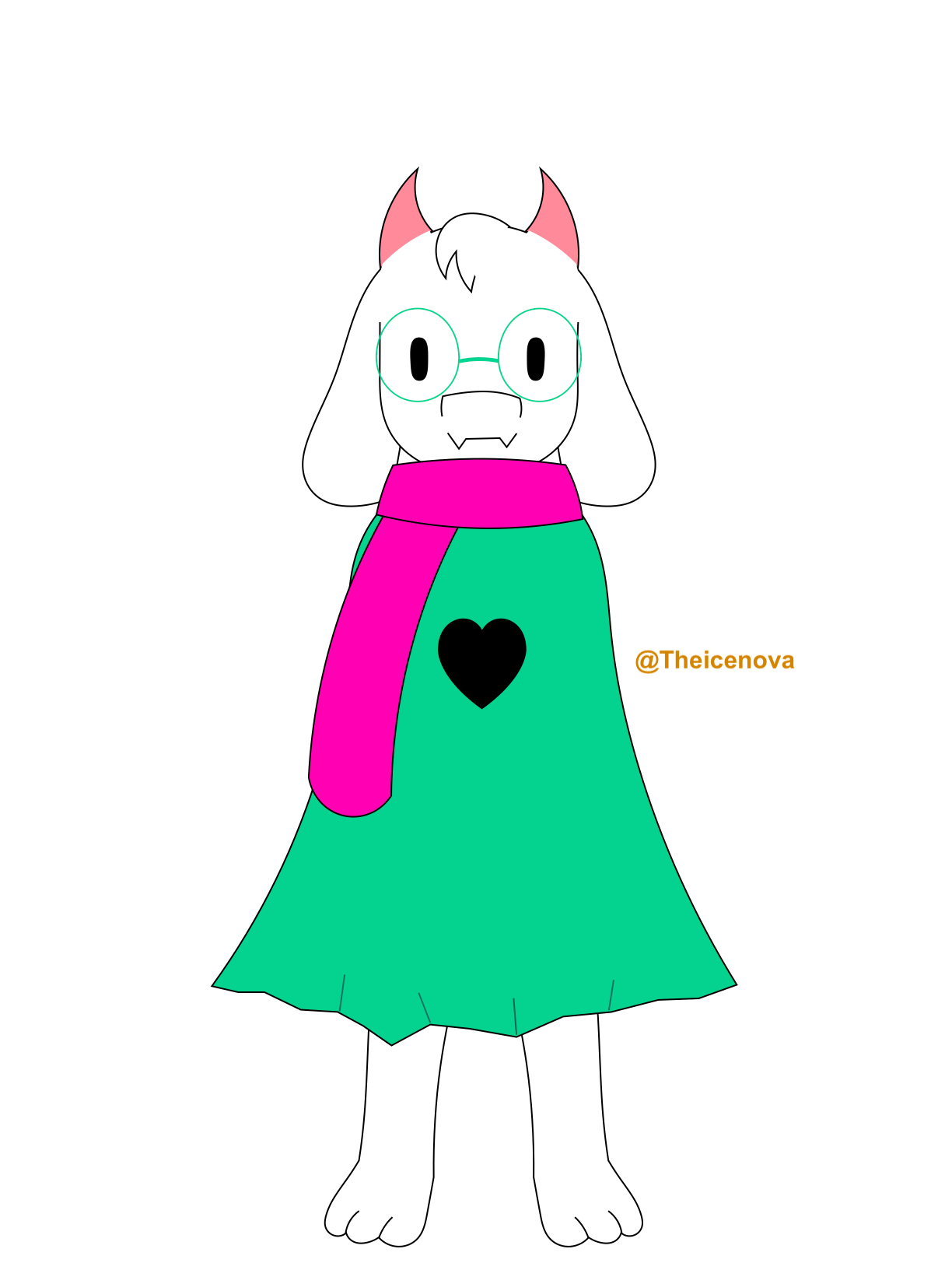 Ralsei Hatless By Theicenova On Deviantart