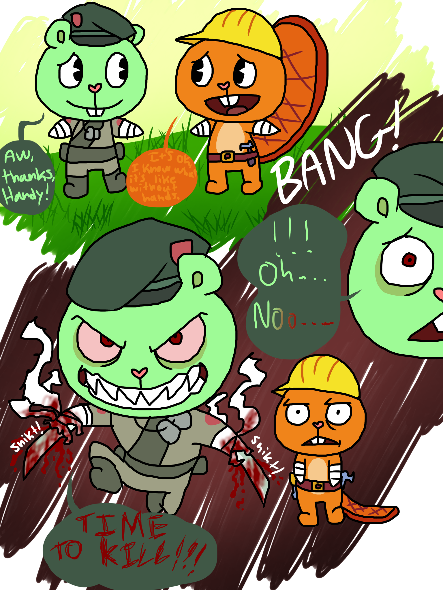 Happy Tree Friends Who Needs Hands By Tigermcflurry On Deviantart