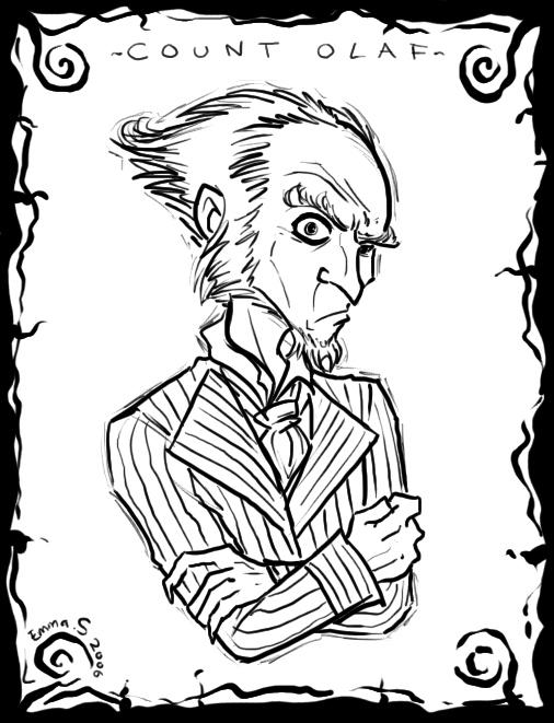 a series of unfortunate events coloring pages