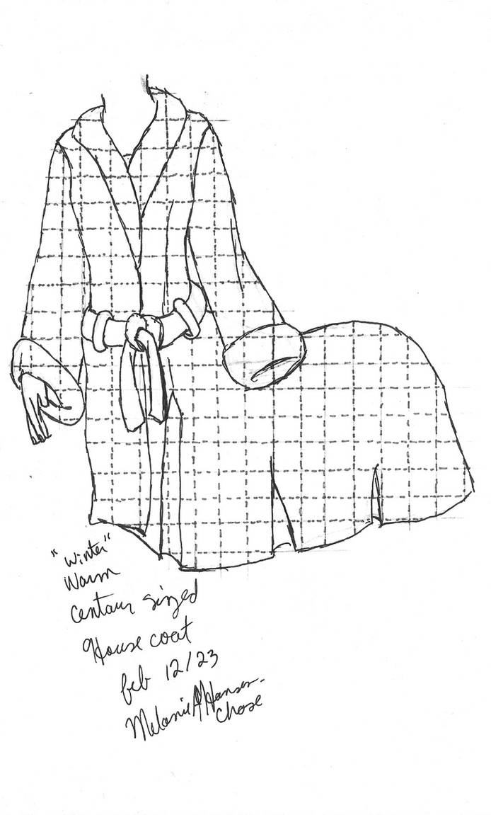 Violets Thermal Housecoat Dnd Centaur Fashion Bw By Relicraider On