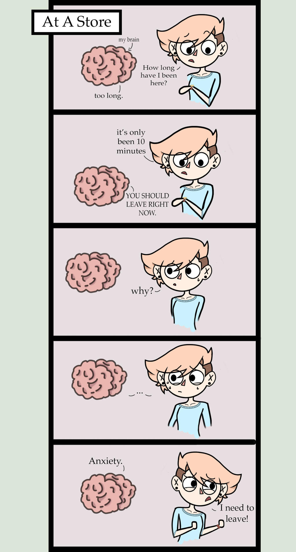 Anxiety Comic By Rainbow Colurs On Deviantart