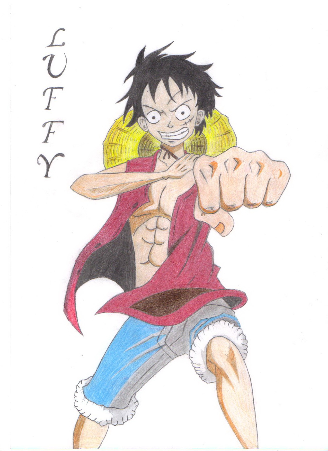 Luffy Colored By Ranczer On DeviantArt luffy-colored-by-ranczer-on-deviantart