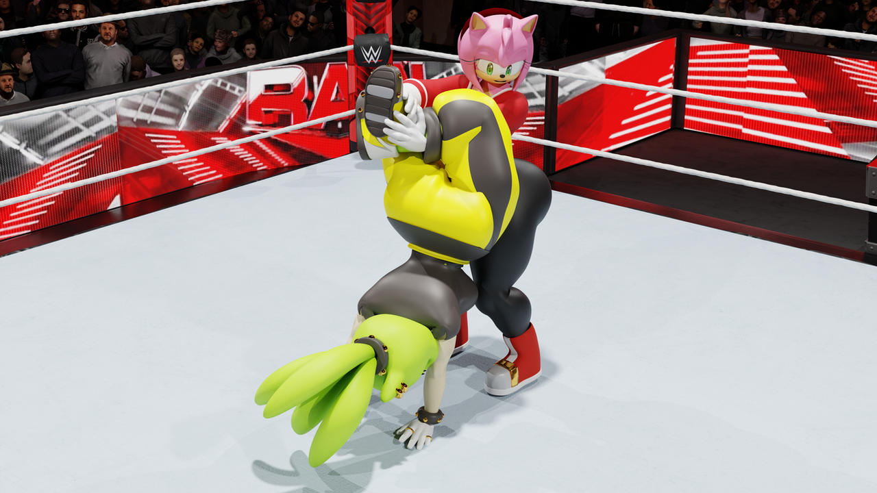 Amy Vs Surge On Raw Commission By Krrwby On Deviantart