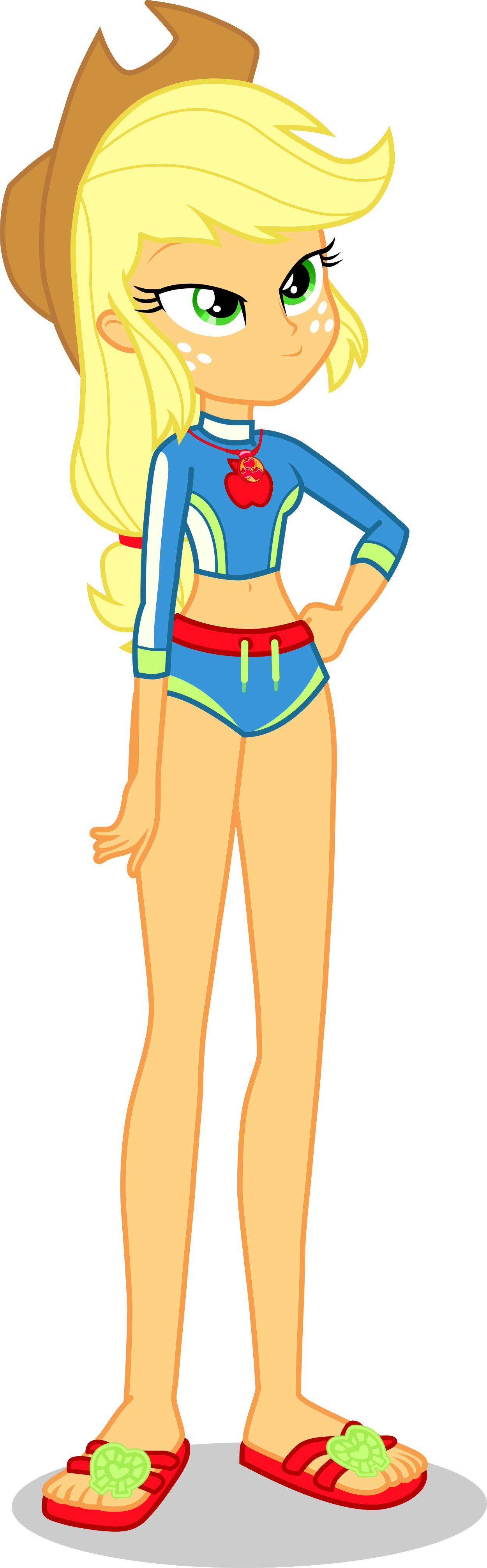 Applejack Eqg Flirty Swimsuit By Dustinwatsongkx On Deviantart