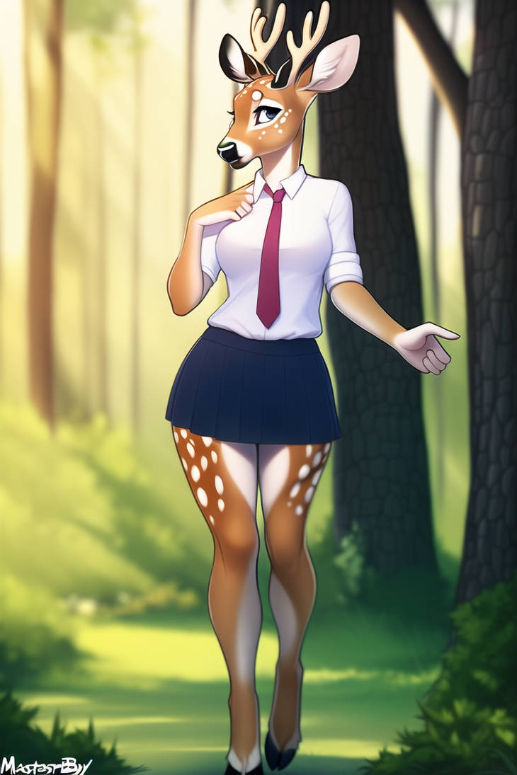 Deer Girl By Hardboildchicken On Deviantart