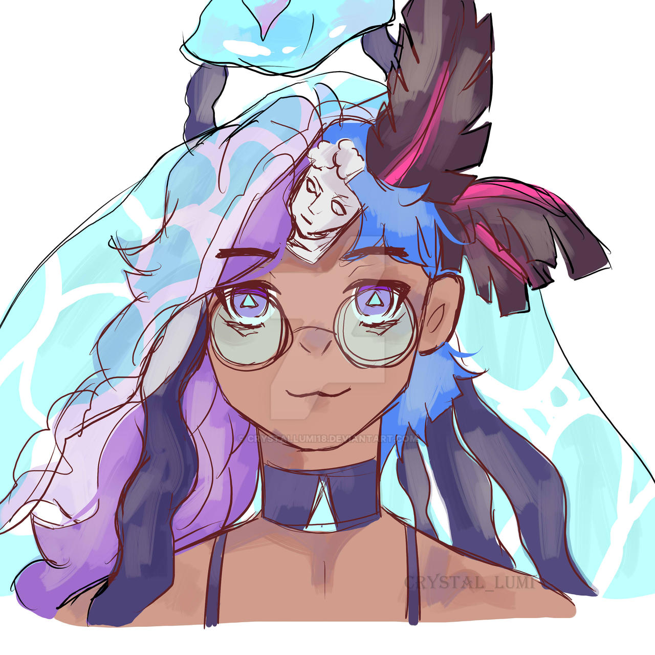 Colored Sketch Commission 94 By Crystallumi18 On Deviantart